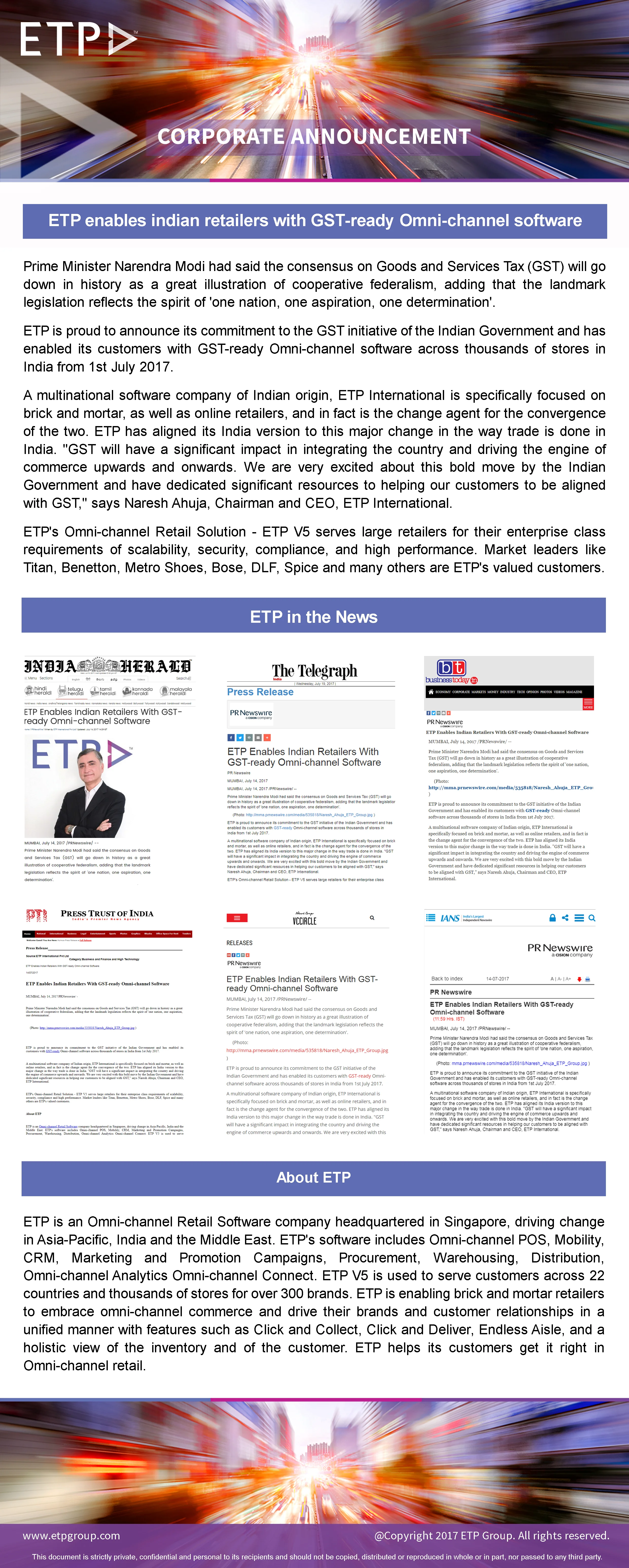 GST-Ready Omni-channel Software by ETP